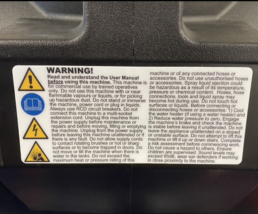 Operator Info Decal